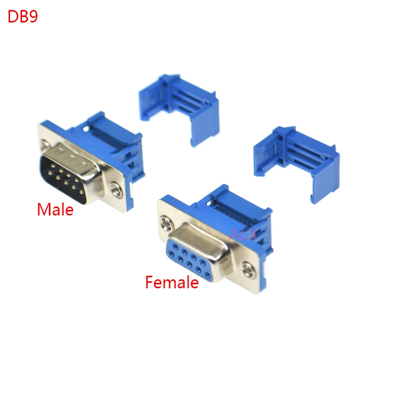 5PCS DIDC9 DB9 Male Female serial port CONNECTOR IDC crimp Type D-Sub ...