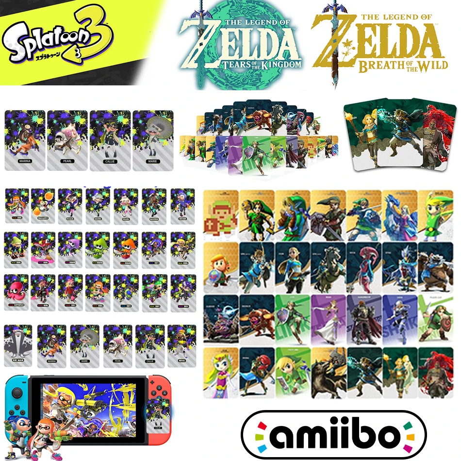 Splatoon-3-Zelda-Amiibo-Cards-Apply-to-the-Legend-of-Zelda-Tears-of-the ...