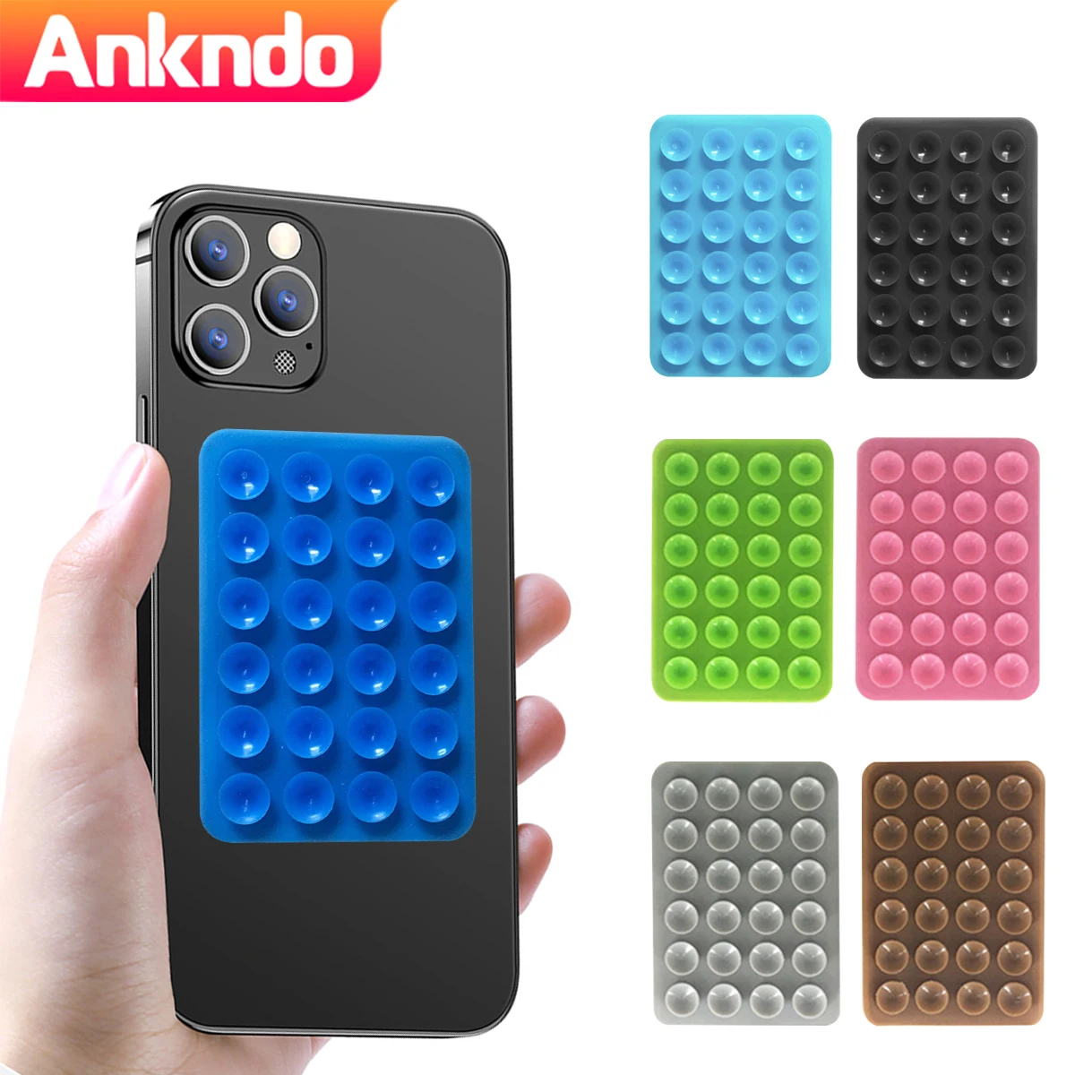 ANKNDO-3-5PCS-Back-Sticker-Suction-Cup-Phone-Holder-Silicone-Cup-Mat ...