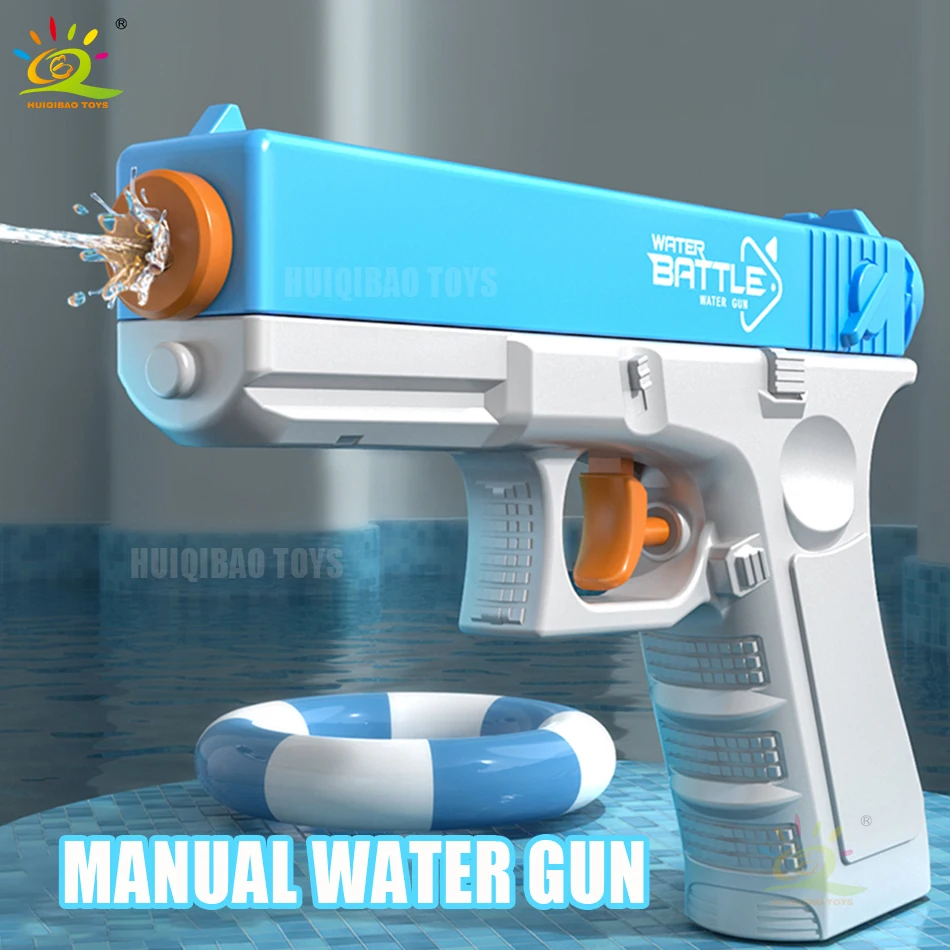 HUIQIBAO-Manual-Water-Gun-Portable-Children-Summer-Beach-Outdoor-Boys ...