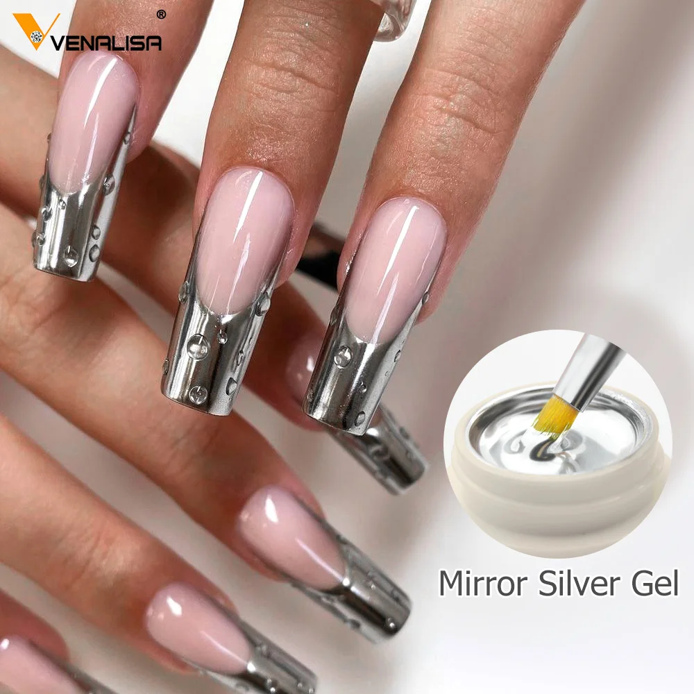 Venalisa-Metal-Painting-Gel-Gold-Silver-Mirror-Polish-Reinforce-Gel-Keep-Nail-C-Arc-UV ...