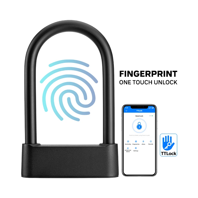 Fingerprint-padlock-ttlock-app-safe-Smart-electronic-lock-Waterproof ...