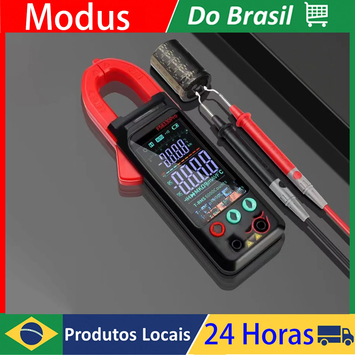 Digital-Clamp-Meter-400A-Current-True-RMS-Smart-Plier-Ammeter-Auto-Rang ...