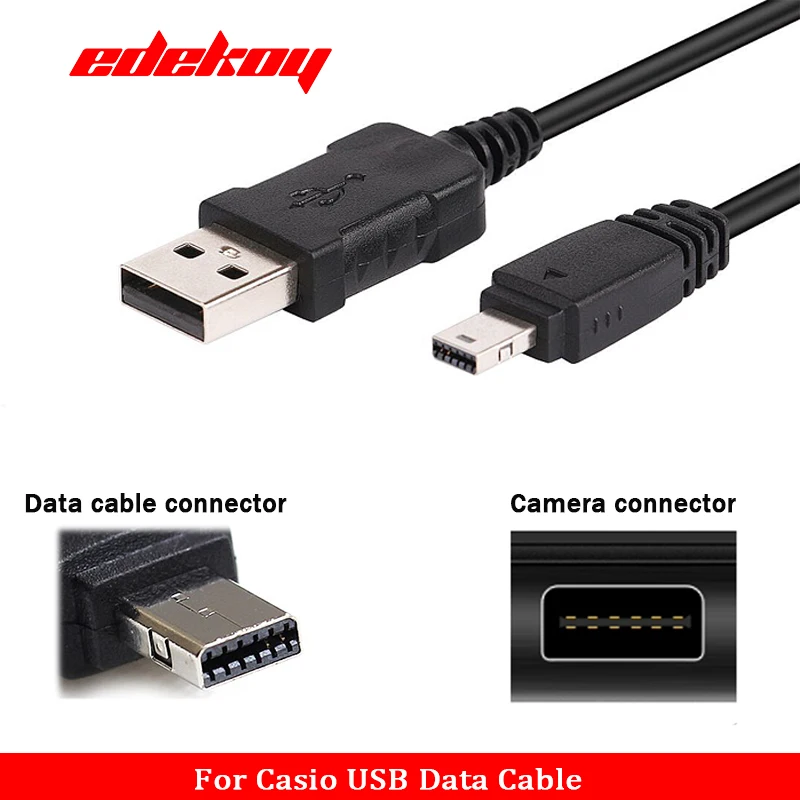 TR150USB Charger& sync data Cable For CASIO Exilim Camera EX-ZR500 ...
