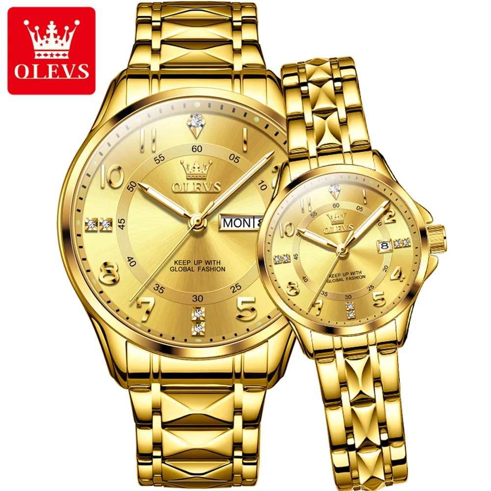OLEVS-2910-New-Classic-Luxury-Quartz-Couple-Watch-For-Men-Women ...