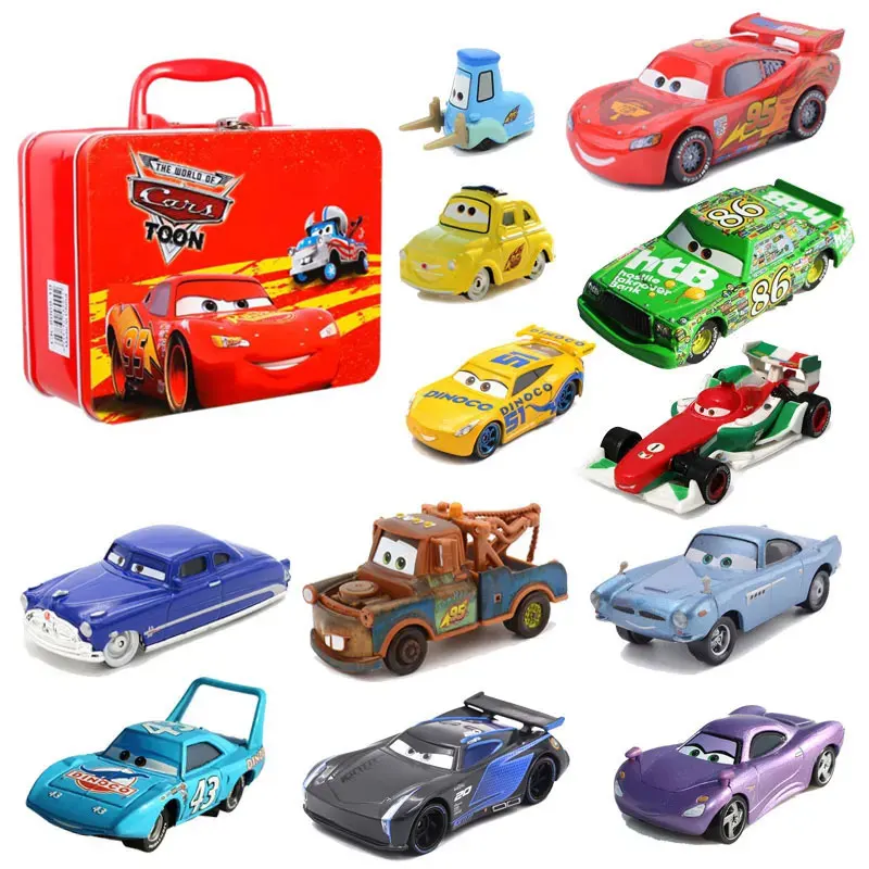 Disney Pixar Cars plastic Storage carrying case 1:55 Metal Diecast ...