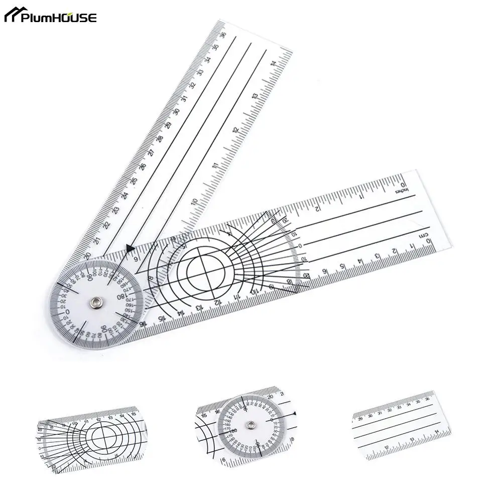 CM-INCH-360-Degree-Goniometer-Angle-Spinal-Ruler-Medical-Joint-Ruler ...