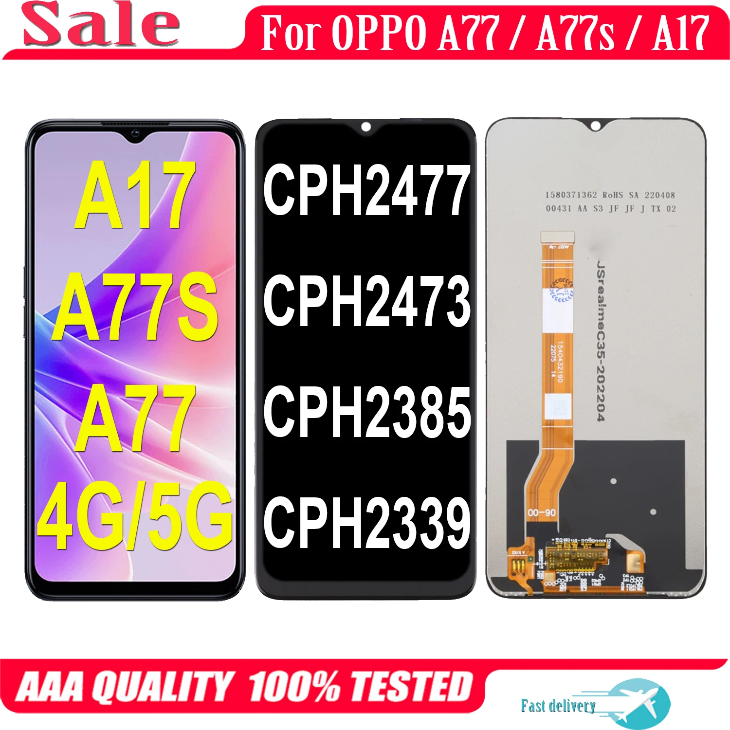 For-OPPO-A77-A77s-A17-CPH2339-CPH2473-CPH2477-CPH2385-LCD-Display-Touch ...