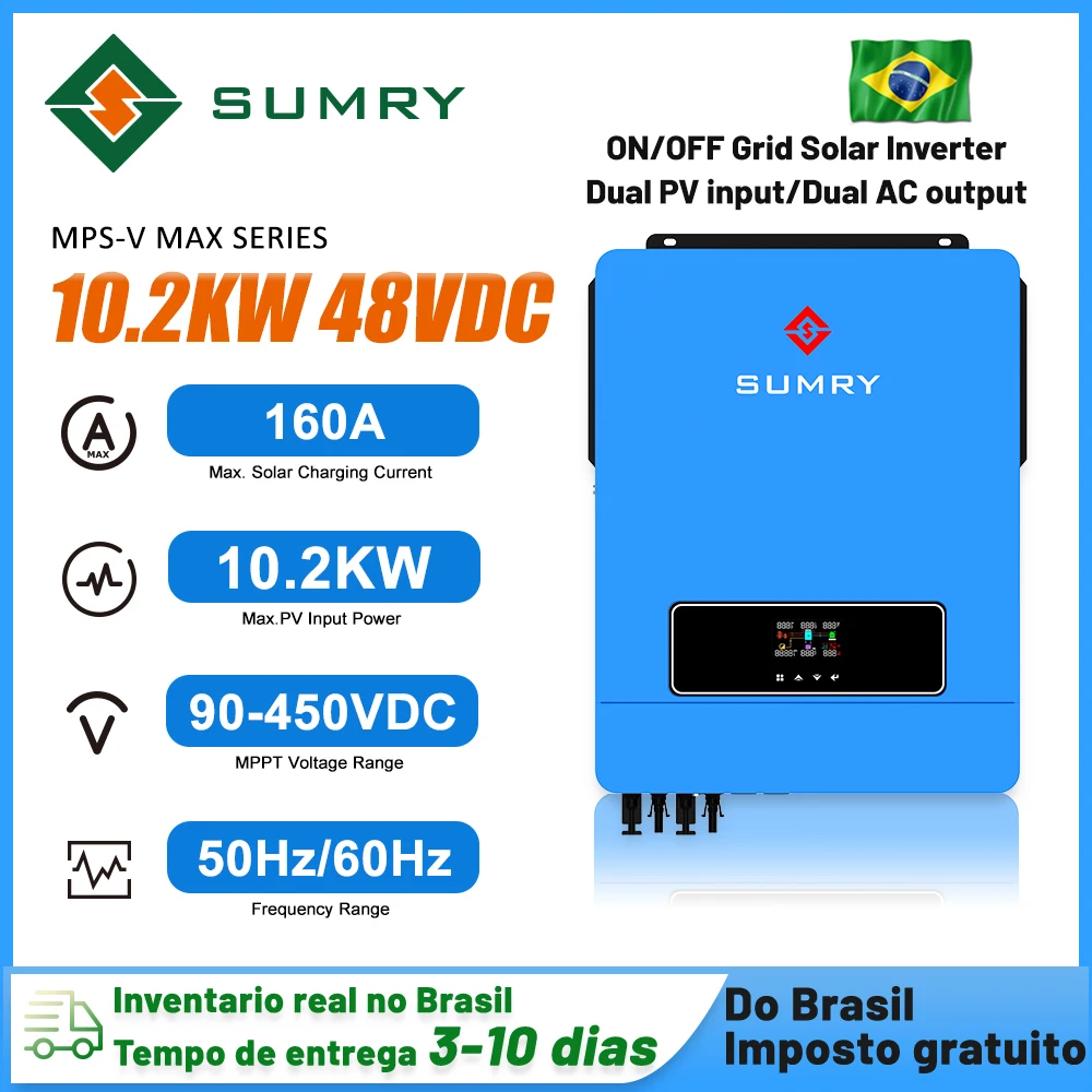 SUMRY-Hybrid-Solar-Inverter-10-2KW-ON-Off-Grid-Dual-MPPT-48V-PV-Max ...