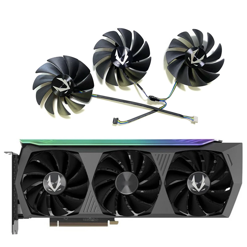 For Zotac Geforce Rtx 3070 3080 Ti 3090 Amp Holo Graphics Card Cooling ...