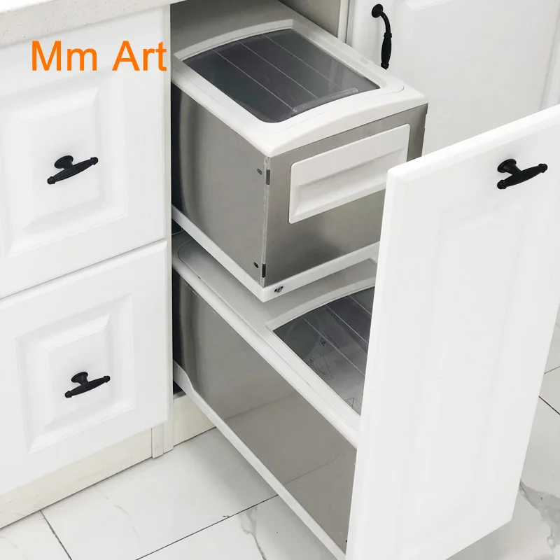 Cabinet Rice Bucket Rice Surface Rice Storage Box Pull-out Rice Pot ...