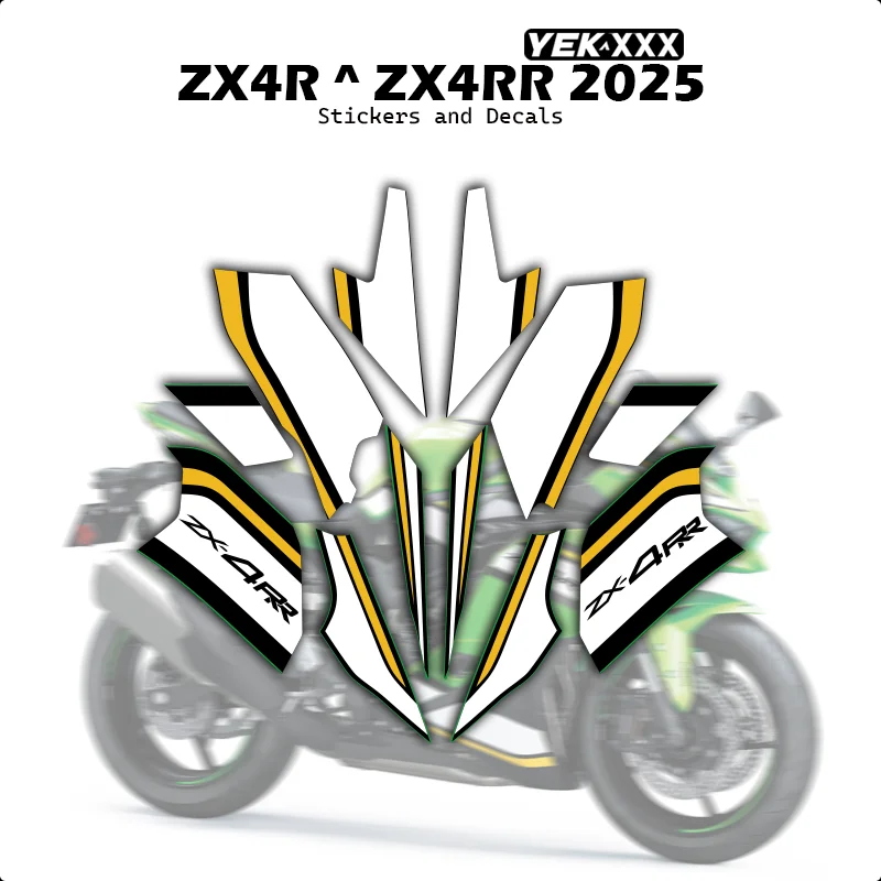 ZX4R 4RR 2025 New For Kawasaki ZX-4R ZX-4RR 2021-2024 Fairing Decal ...