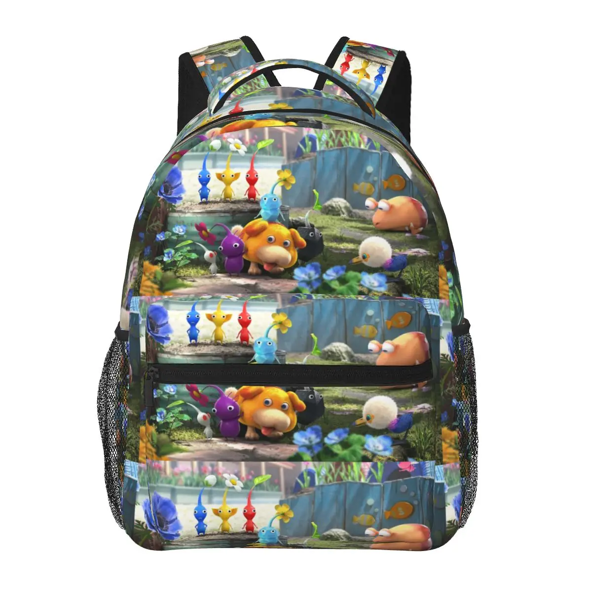 Pikmin-Backpacks-Boys-Girls-Bookbag-Children-School-Bags-Cartoon-Travel ...