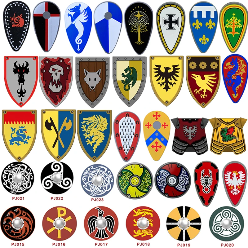 MOC Medieval Military Building Blocks Accessories Ancient Castle Knight ...