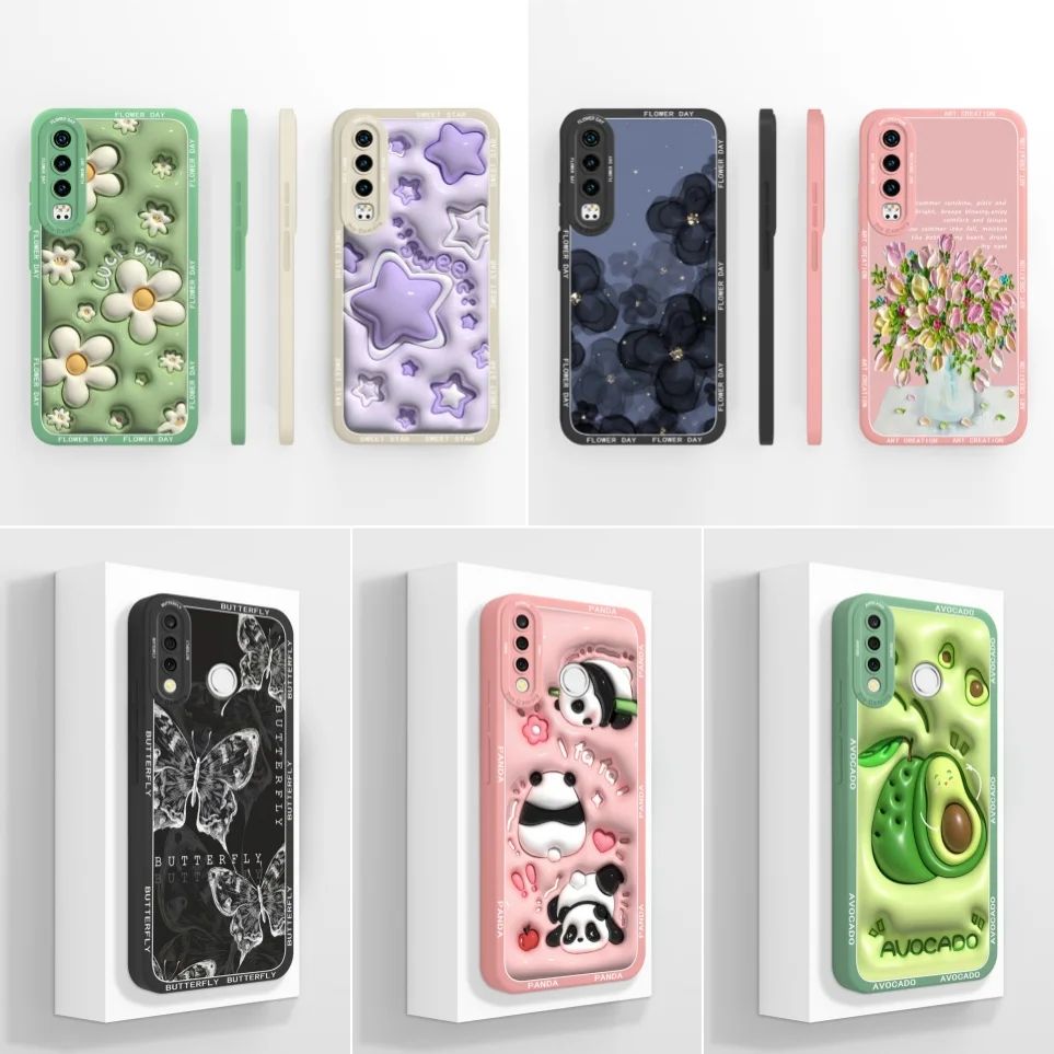 For Huawei P30 P30 Lite Case Fashion Panda Coque Soft Silicone ...