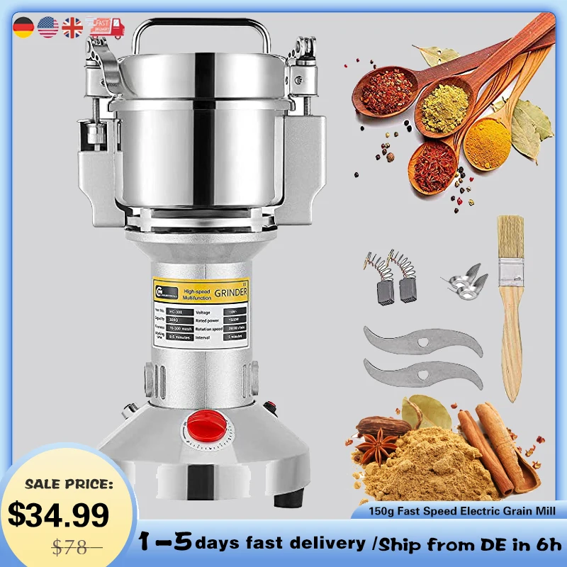 EU-STOCK-Electric-Grain-Mill-Cereal-Grain-Grinder-220V-Fast-Speed ...