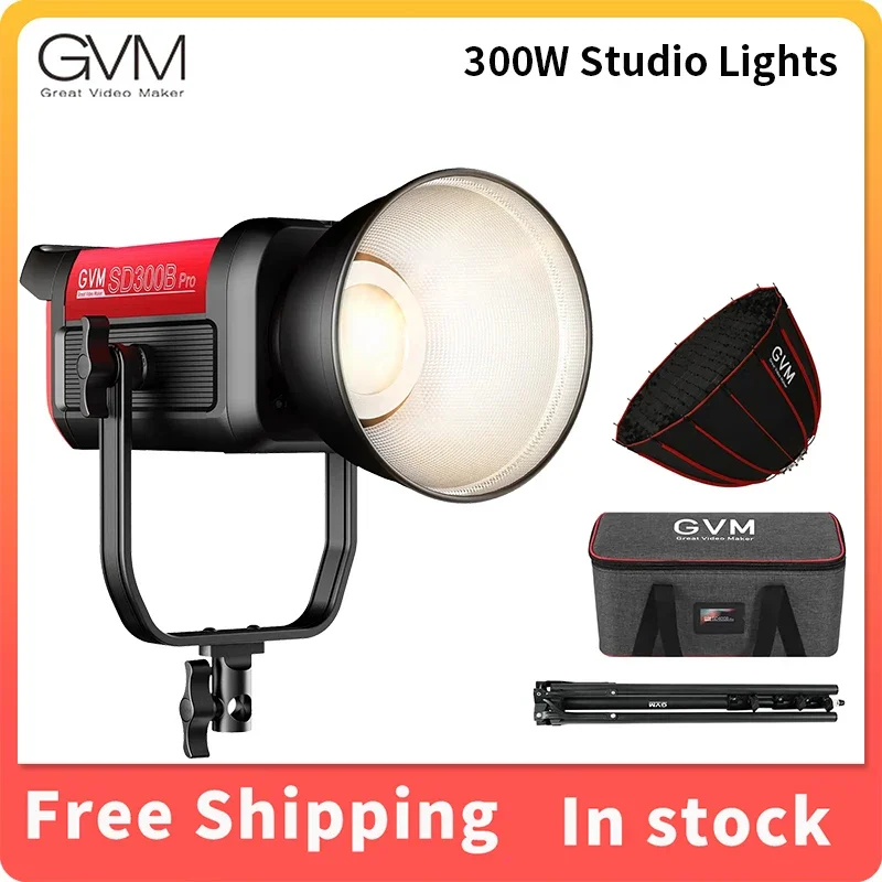 GVM-SD300B-Pro-300W-Luzes-de-est-dio-de-v-deo-com-Softbox-de-montagem ...