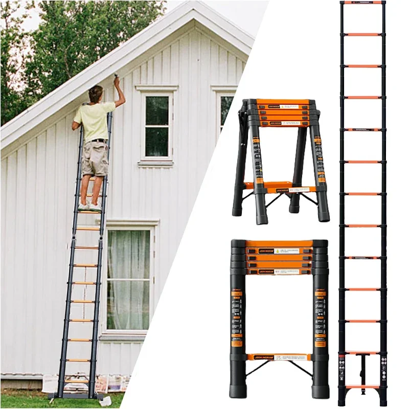 Escalera-plegable-multifunci-n-escalera-telesc-pica-de-aleaci-n-de ...