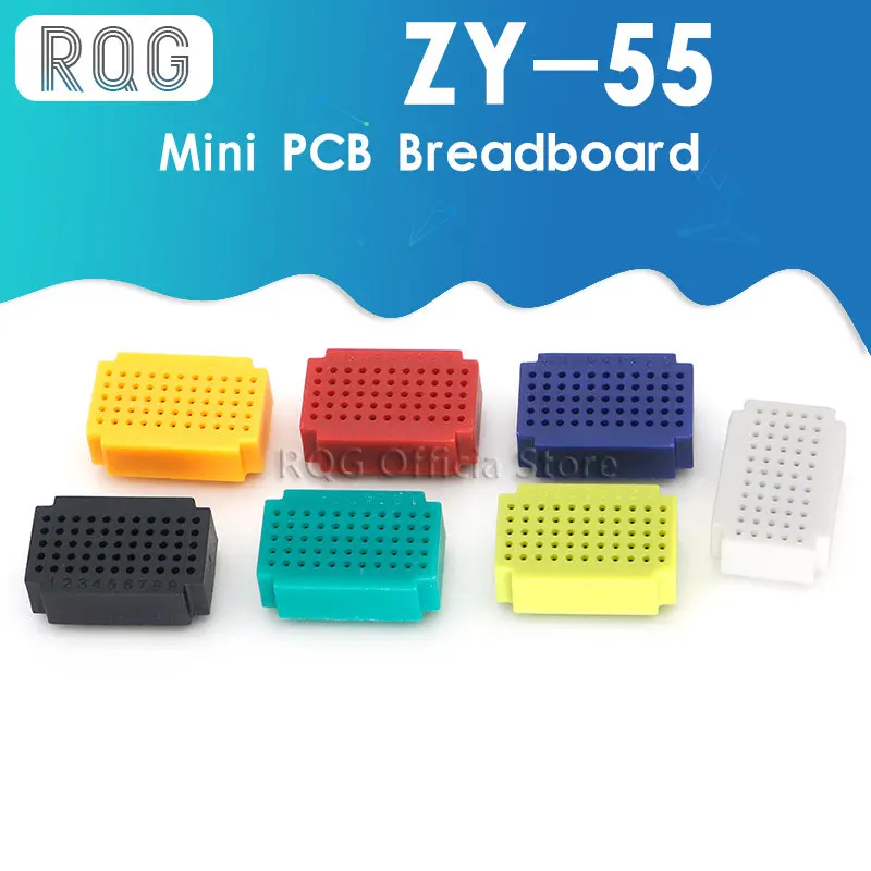 Placa de pruebas PCB sin soldadura de ZY 55 puntos, Mini Protoboard de ...