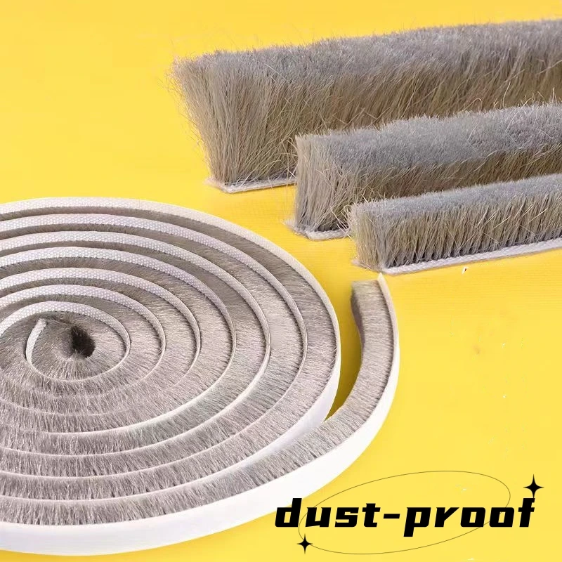Self-adhesive-Bristles-Wool-Pile-Weatherstrip-Door-Window-Brush-Seal-7 ...