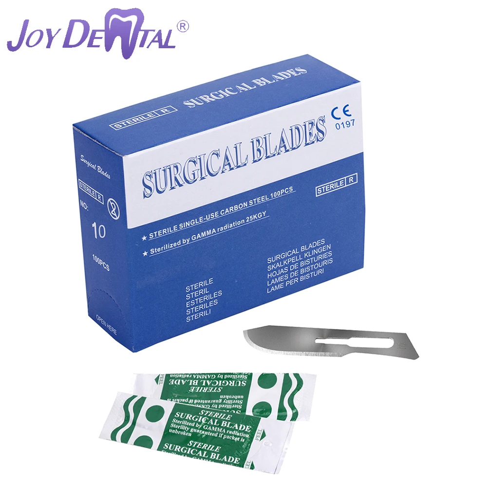 Joy Dental Dental Surgical Scalpel Sterilized Blades Carbon Steel ...