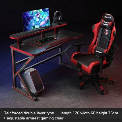 XCGAME Double Gaming Table Computer Table Desk Couple Double Gaming ...