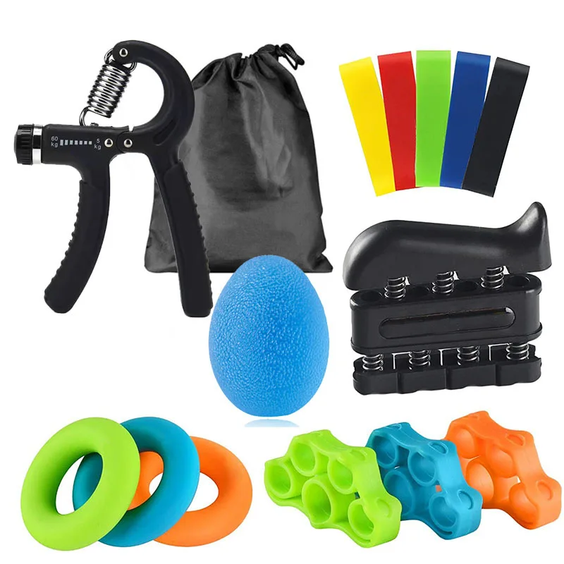 Hand Grip Strengthener Finger Exerciser Wrist Arm Strength Relieve ...