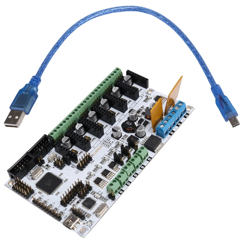 Motherboard-para-Impressora-3D-Rumba-MPU-RuMBA-Vers-o-Otimizada-Control ...
