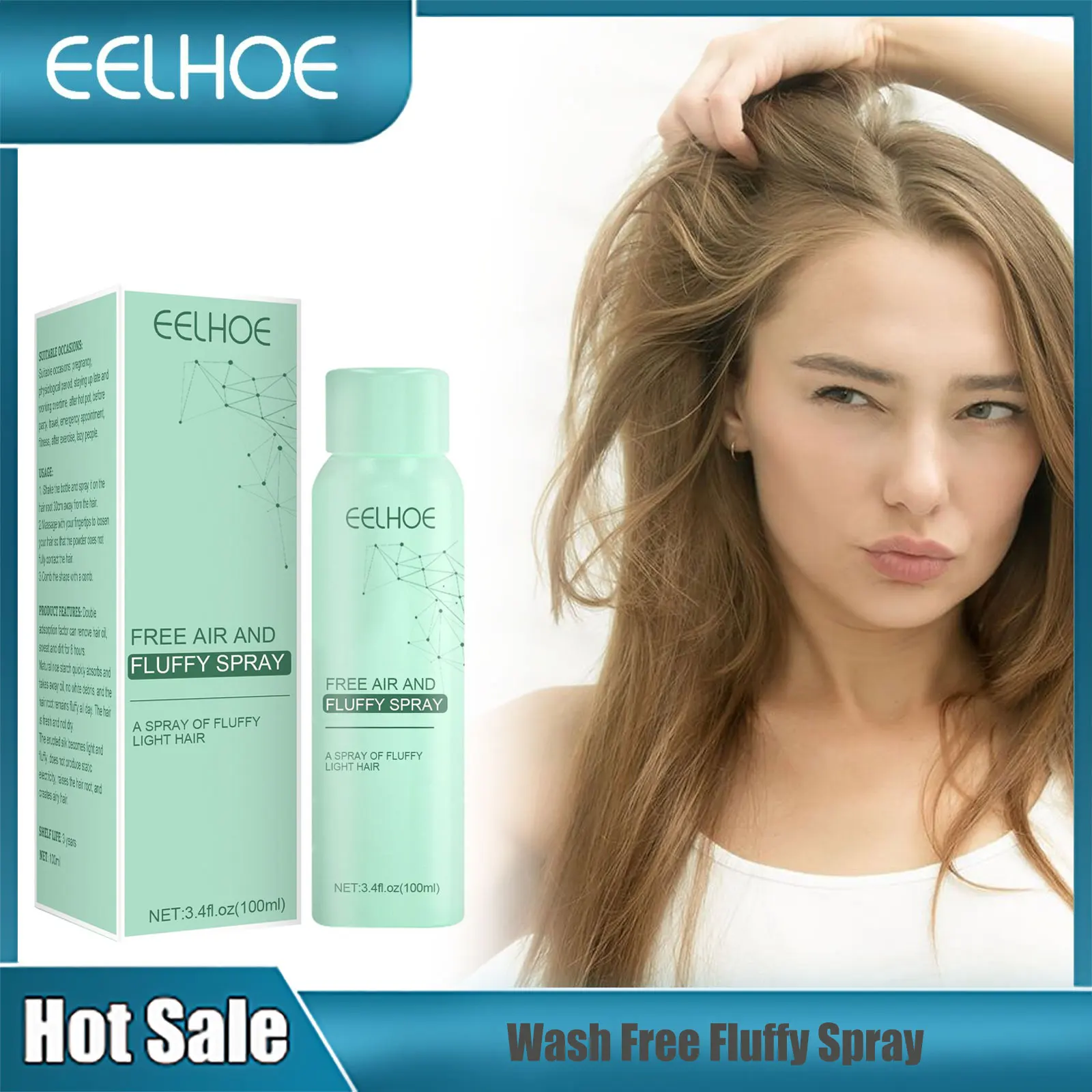 EELHOE-Fluffy-Volumizing-Hair-Spray-Dry-Shampoo-For-Hair-Refreshing-Oil ...