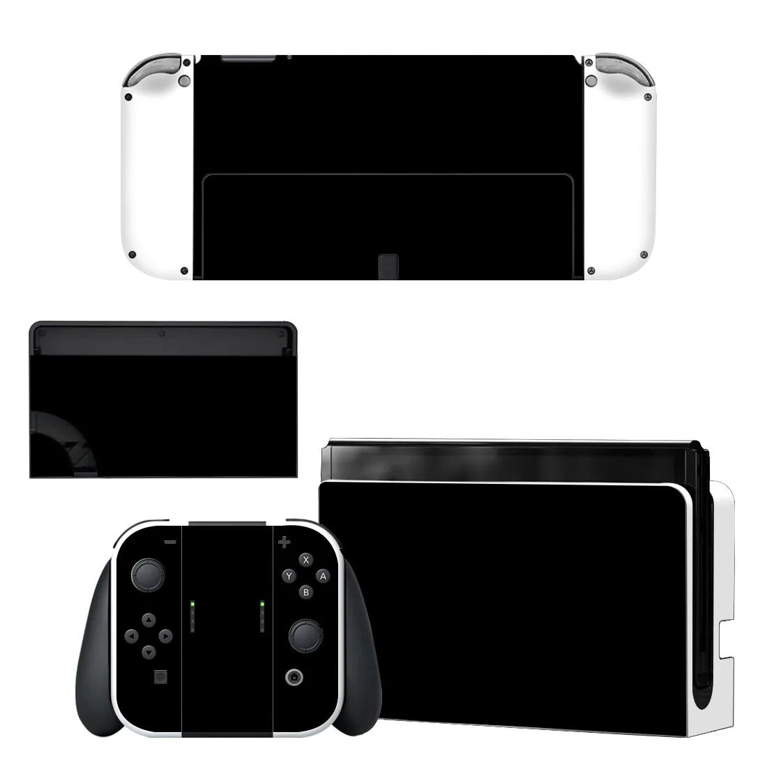 Pure-Black-Color-Nintendoswitch-Skin-Cover-Sticker-Decal-for-Nintendo ...