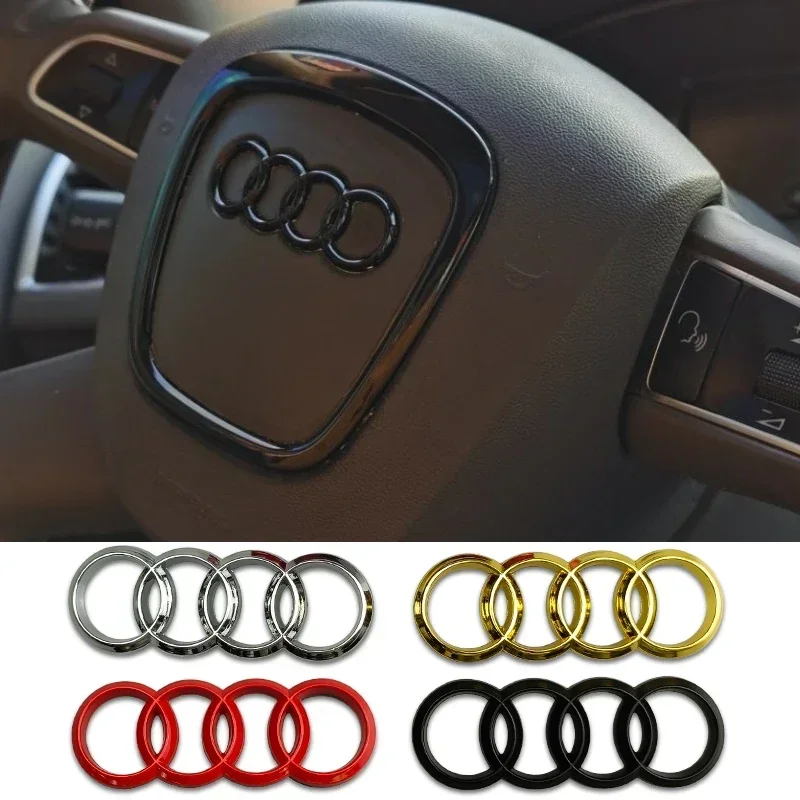 Metal-Car-Steering-Wheel-Emblem-Replaced-Sticker-for-Audi-A6L-A3-A4L-A5 ...
