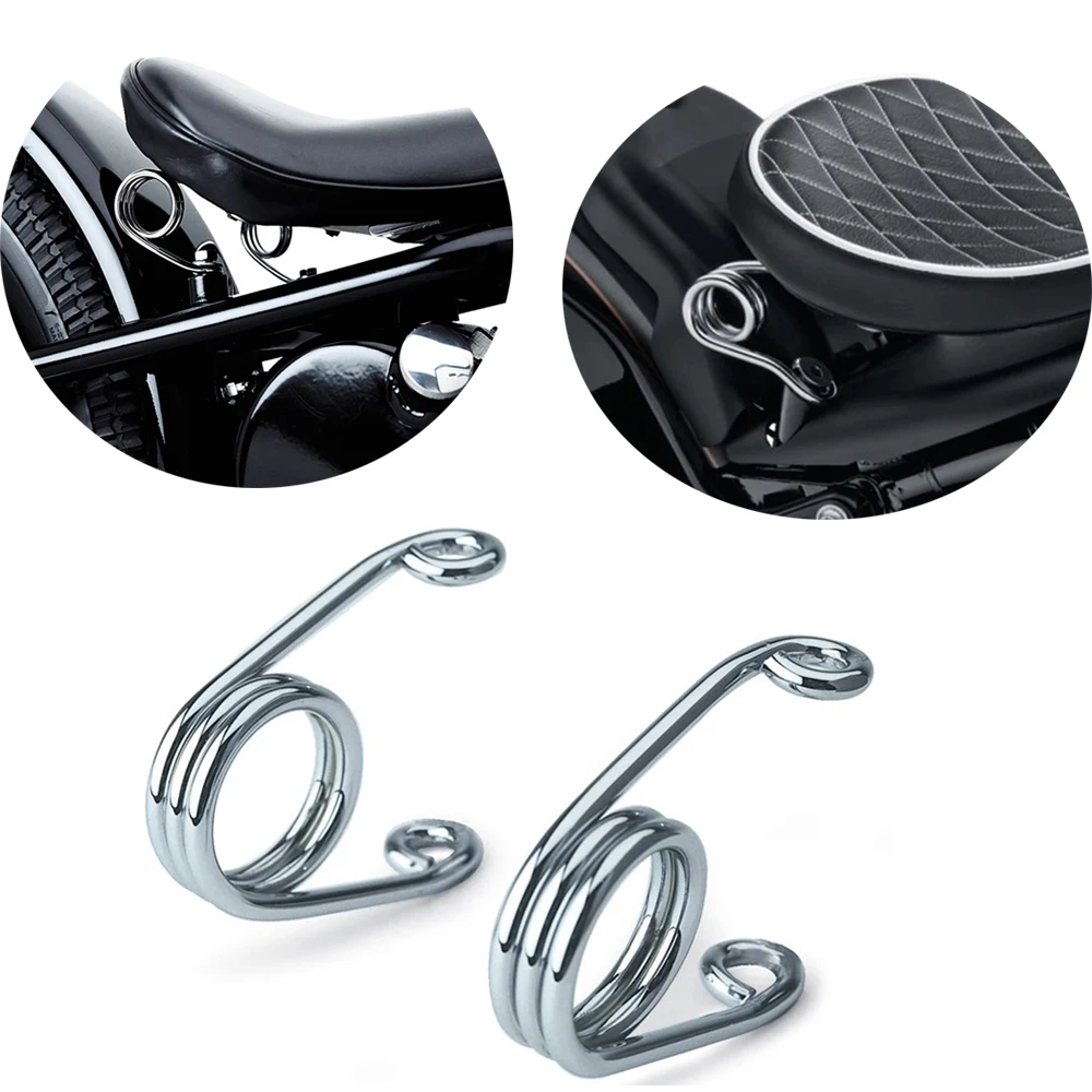 2pcs 2" Motorcycle Bicycle Seat Springs Chrome Scissor Style Torsion ...