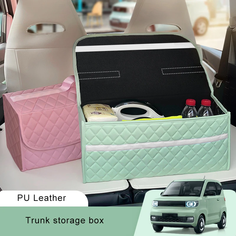 Mini-Car-Trunk-Storage-Box-Waterproof-PU-Leather-Lingge-Organizer-In ...