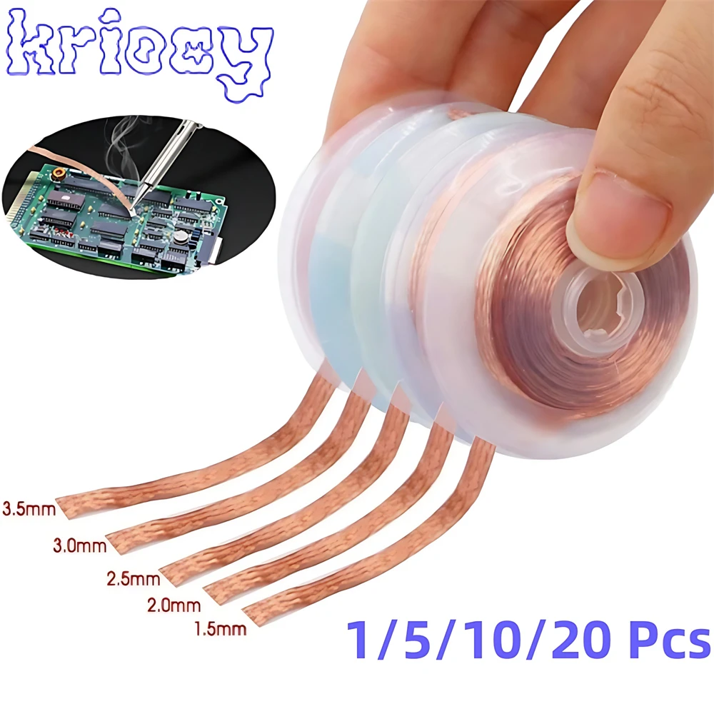 1-5M-Length-Welding-Wires-Desoldering-Mesh-Braid-Tape-Copper-Welding ...