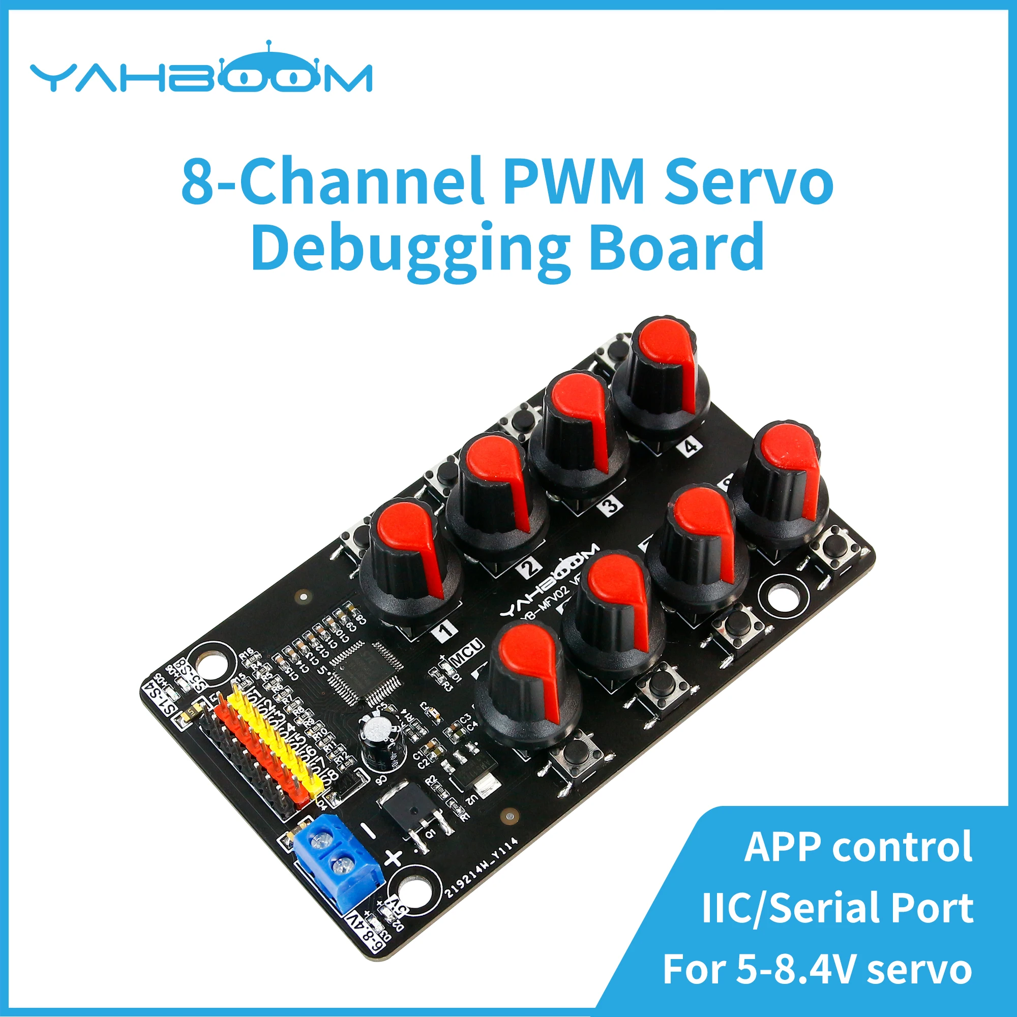 Yahboom-8-Channel-Servo-Drive-Debugging-Board-Servo-Motors-Controller ...