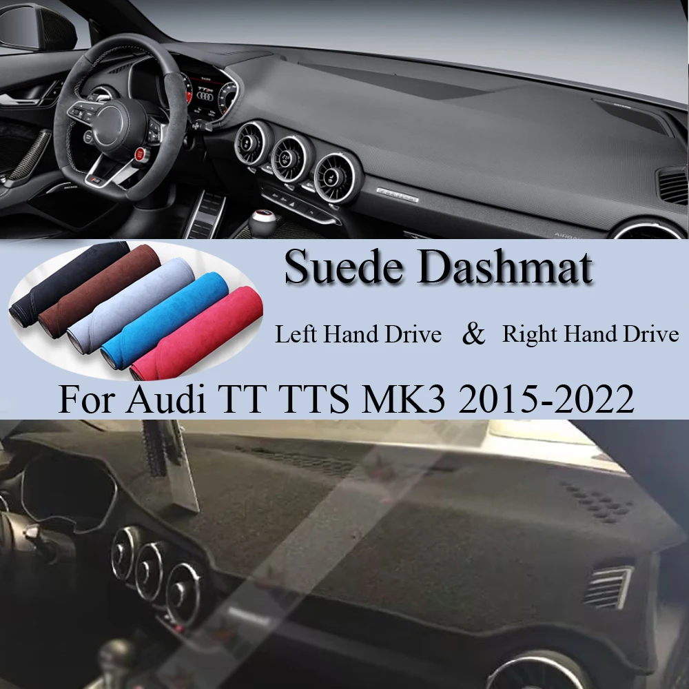For Audi TT TTS MK3 RS 4K 8K FV9 FV3 2015-2022 Suede Leather Dashmat ...