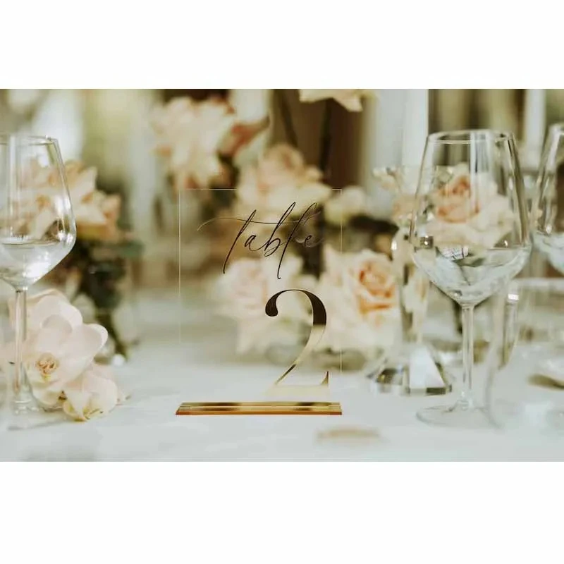 Wedding-Table-Numbers-Clear-and-Gold-Mirror-Acrylic-Signs-Gold-Wedding ...