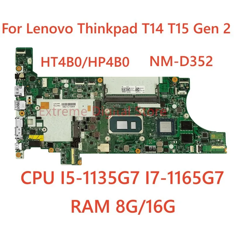 NM D352 For Lenovo Thinkpad T14 T15 Gen 2 Laptop Motherboard With CPU ...