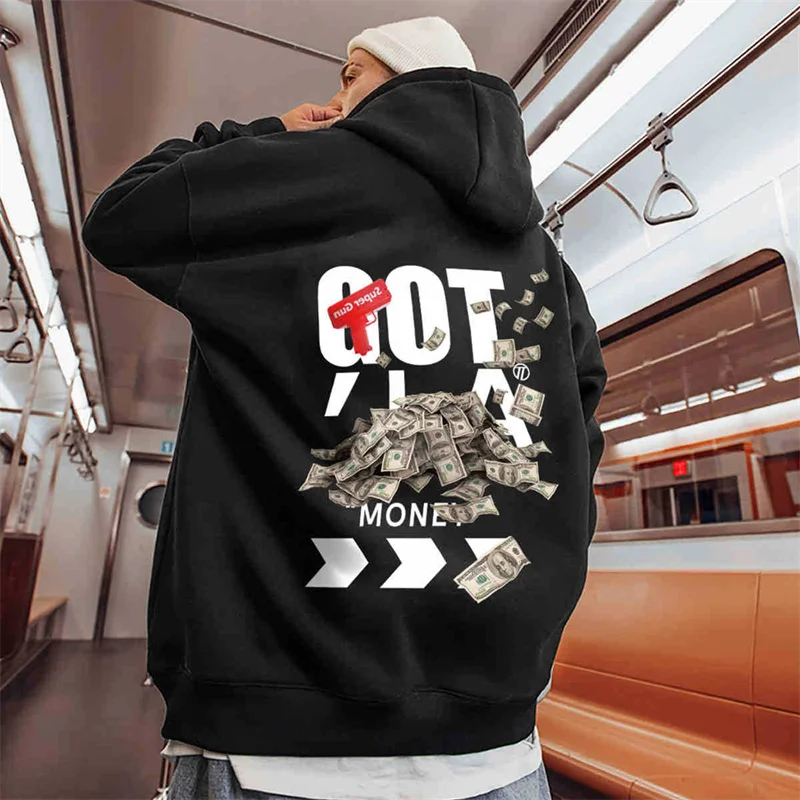 Got-Money-Graphic-Fleece-Hoodies-Men-s-and-Women-s-Oversized-Casual ...