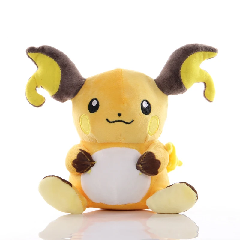 20cm Kawaii Pikachu Plush Toys Anime Pokemon Raichu Doll Cartoon ...
