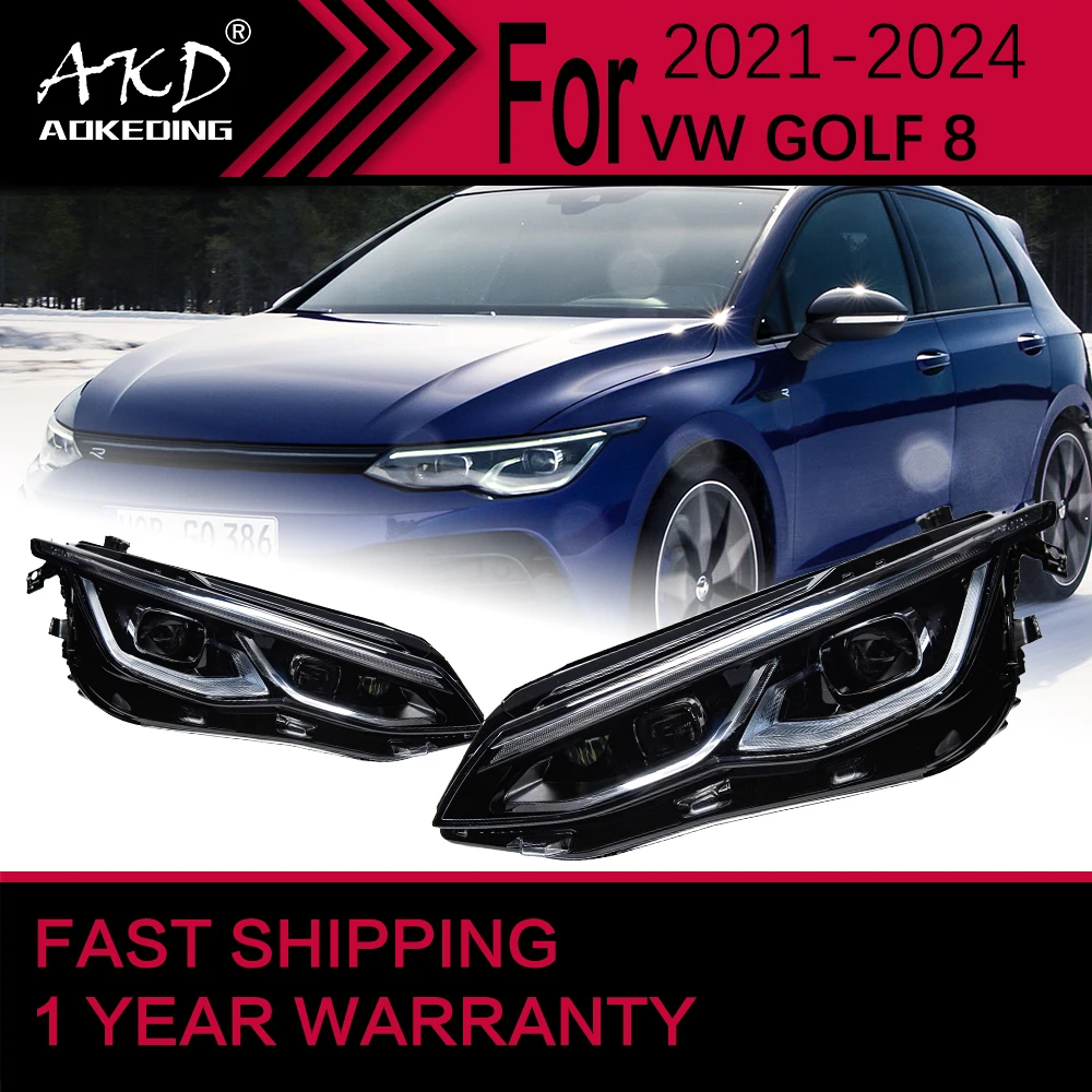 Car-Lights-for-VW-GOLF-8-MK8-LED-Headlight-2021-2024-GOLF-8-Head-Lamp ...