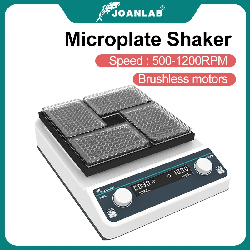 JOANLAB ไมโคร Shaker 96 Well Micro แผ่น Mixer อุปกรณ์ห้องปฏิบัติการเซลล์วัฒนธรรมจาน Oscillator ...