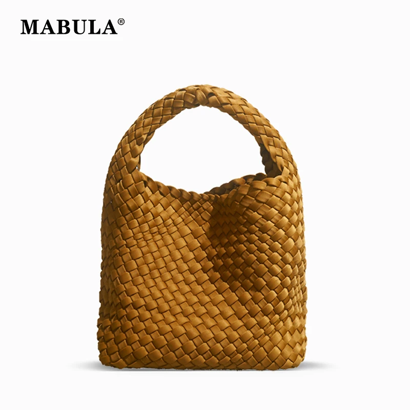 MABULA Unisex Neoprene Hobo Crossbody Bag Small Hasp Handwoven Plaited ...