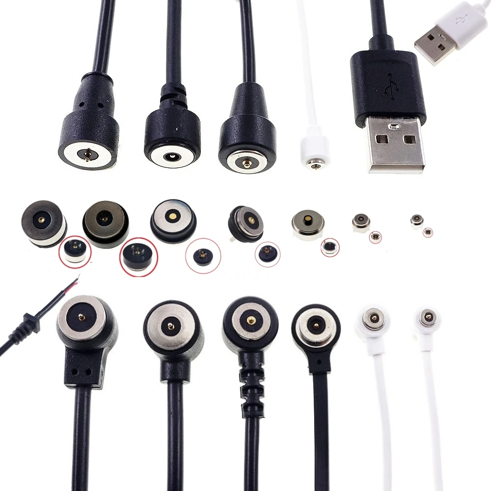 1-Pair-Strong-Magnetic-Pogo-Pin-Connector-PogoPin-2-Pole-Male-Female ...
