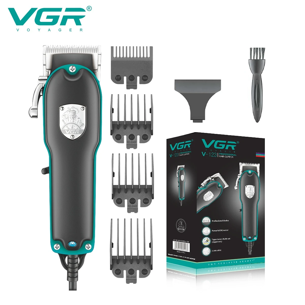 VGR-Hair-Clipper-Professional-Haircut-High-Power-Hair-Cutting-Machine ...