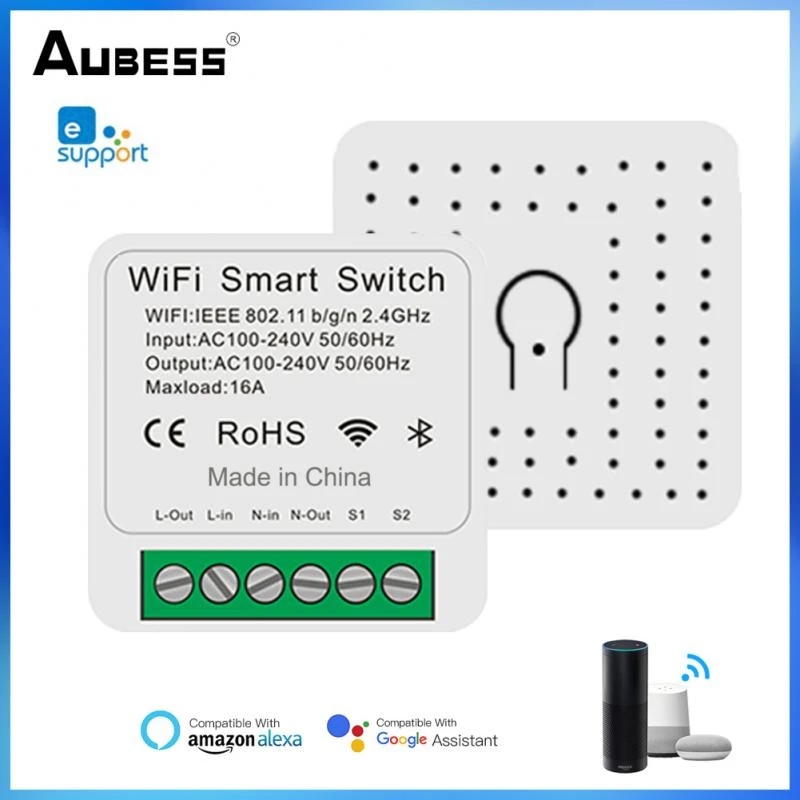 Mini Smart Switch Wifi | 16a Wifi Smart Switch | Aubess Smart Switch ...