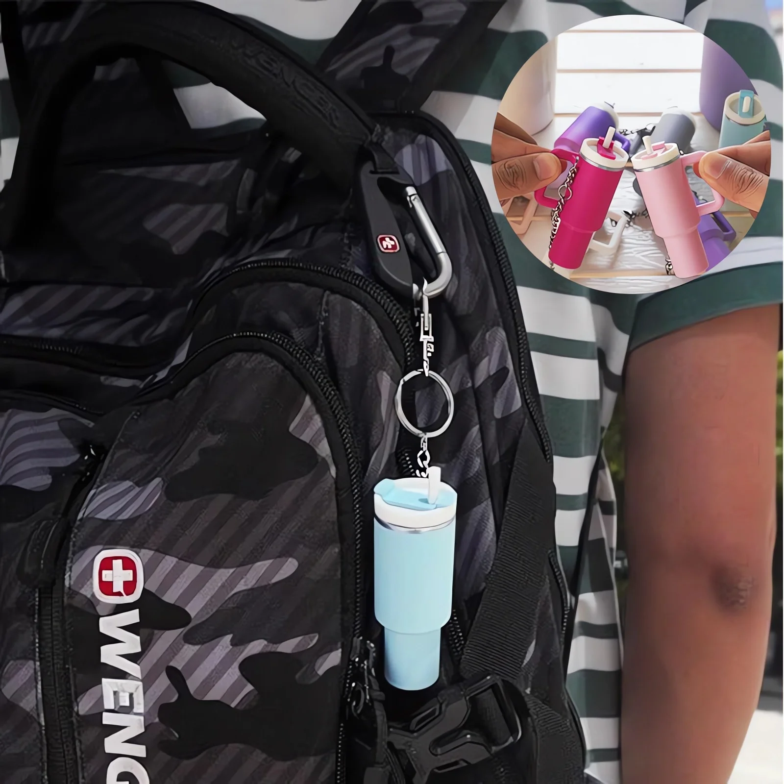 Colorful-Mug-Keychain-Miniature-Tumbler-Cup-Replica-Keychain-Chapstick ...