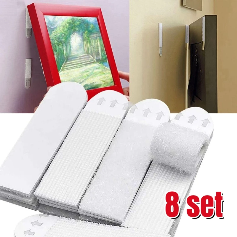 Double-Sided-Adhesive-Strips-Tool-Free-Removable-Wall-Hooks-Non ...