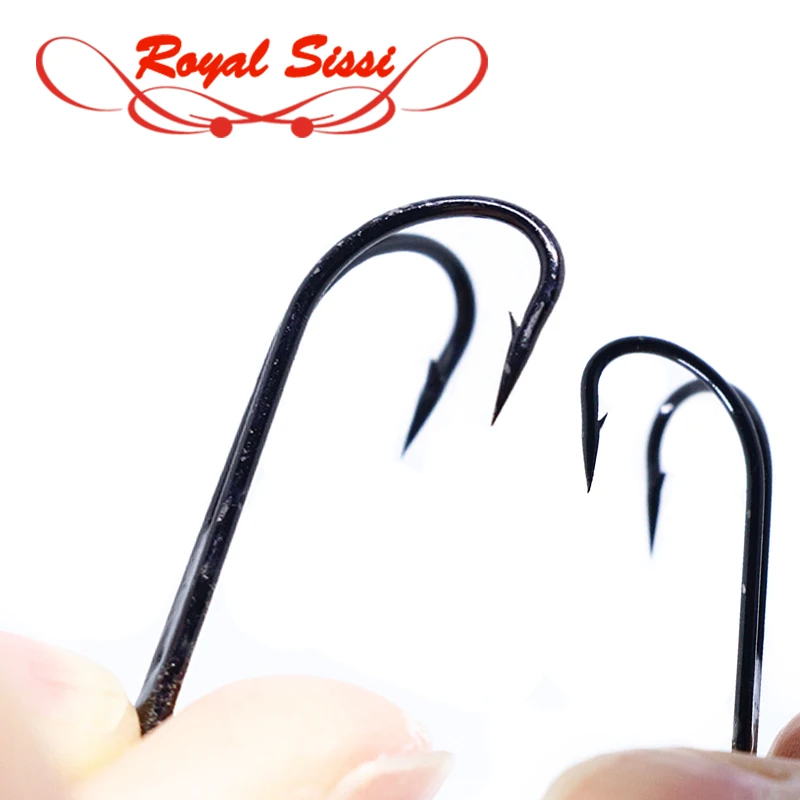 Royal Sissi 10hooks packed 2X long double salmon hook 4# 6# 8#salmon ...