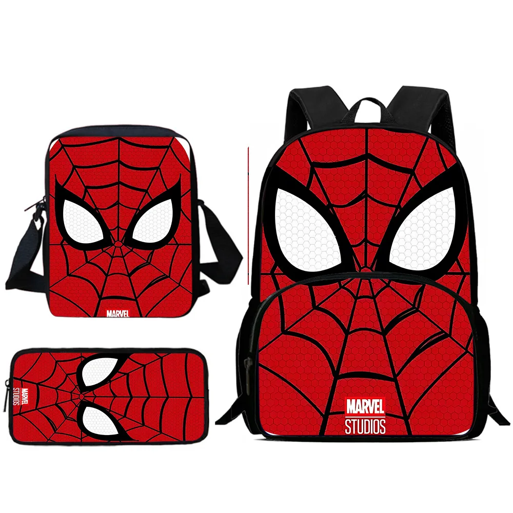 3Pcs-Set-Popular-Spiders-man-Child-Backpacks-Shoulder-Bag-Pencil-Case ...
